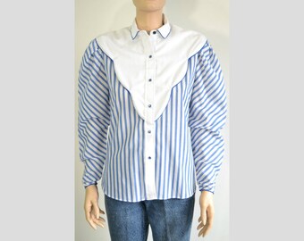 Western bib shirt | Etsy