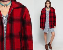 Unique checkered coat related items | Etsy