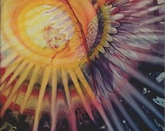 Surreal angel art | Etsy