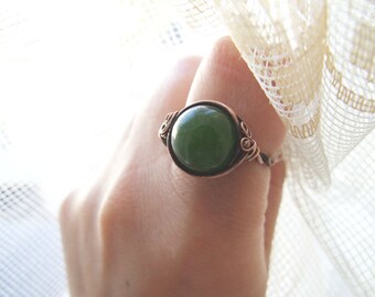 Unique jade ring related items | Etsy