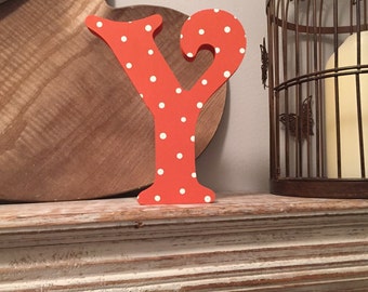 Wooden letter y | Etsy