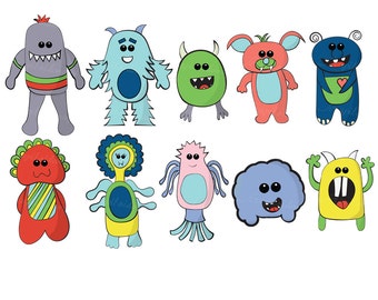 Set of 16 Art Supplies Clipart Doodle Hand Drawn Digital