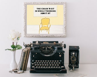 Thinking chair | Etsy