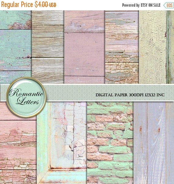 SALE Wood digital paper pack digital wood by RomanticLetters