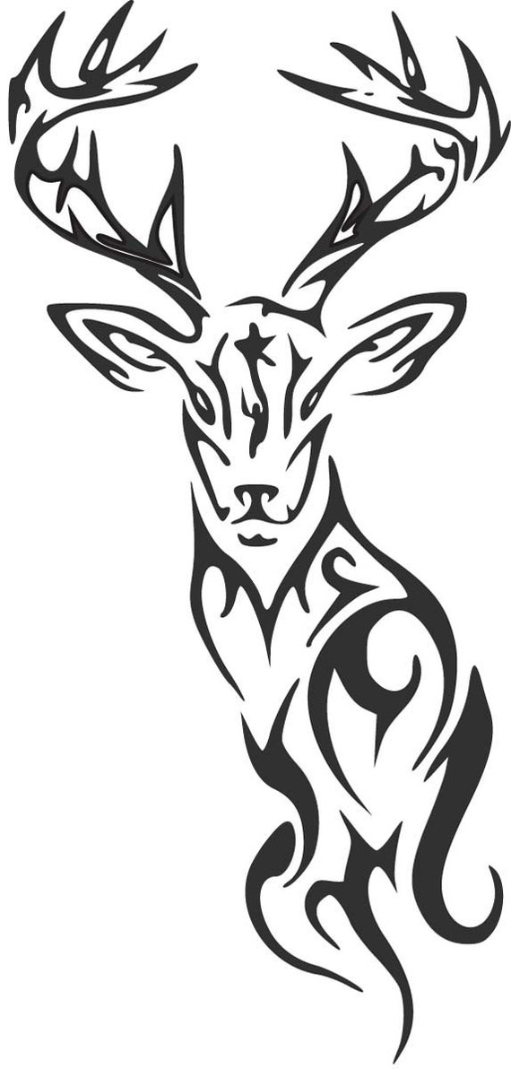 Tribal Buck Decal
