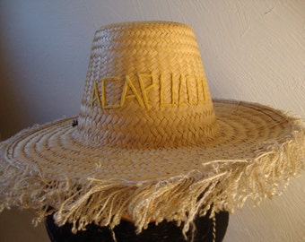 Mexican straw hat | Etsy