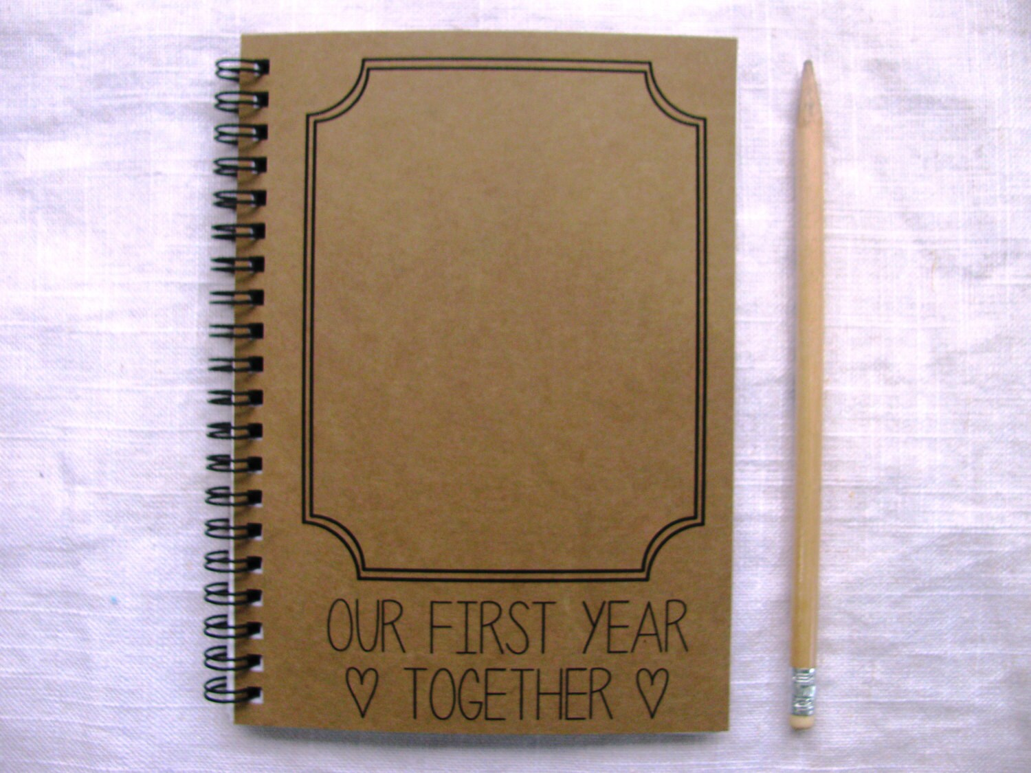 Our First Year Together with outline photo frame by JournalingJane