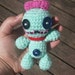 Mini scrump doll lilo and stitch amigurumi under 15 gift