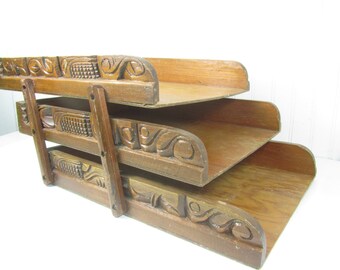 Wood file holder | Etsy