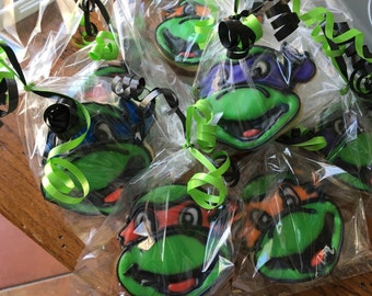 Ninja turtle cookies | Etsy
