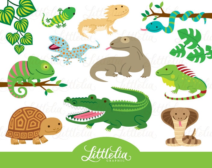 Reptile clipart reptile cute 16019