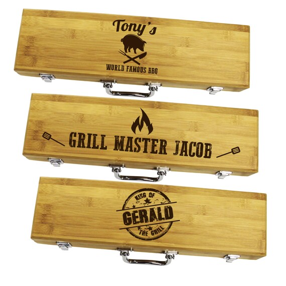 Personalized Grill Set BBQ Set Grill Tools Grill