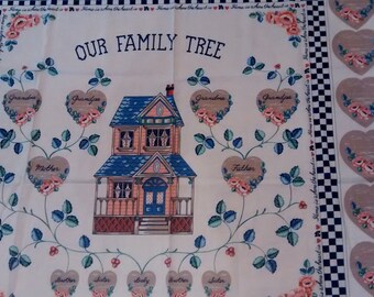 Family tree quilt | Etsy