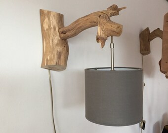 Led desk lamp tree trunk ceiling lamp made of by GBHNatureArt