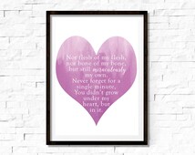 Unique adoption poem related items | Etsy