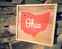 Popular items for ohio wood sign on Etsy