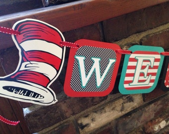 Dr seuss banner | Etsy