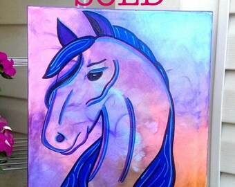 Items similar to Ninja - Shhh Original Acrylic Painting 16"x20" on Etsy