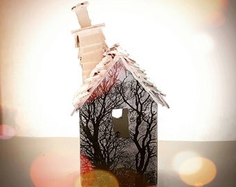 Paper mache house | Etsy