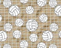 Unique volleyball fabric related items | Etsy