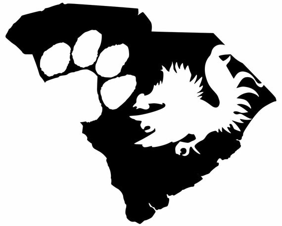 South Carolina a House Divided USC-Clemson Vinyl Decal for