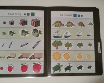 Items similar to Zoo Matching File Folder Game on Etsy
