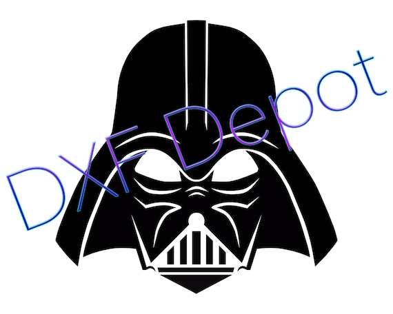 Darth Vader .dxf format. CNC Cut File Vector Art