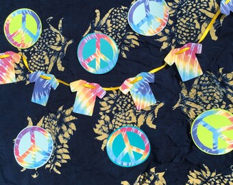 Tie dye banner | Etsy