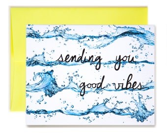 Sending Out Good Vibes Vintage Hypnotism Card Funny Get Well