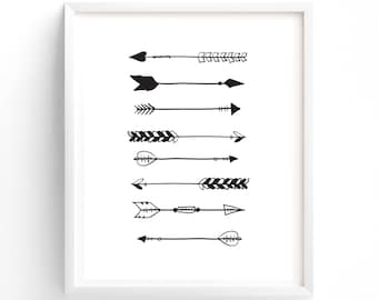 Arrow print | Etsy