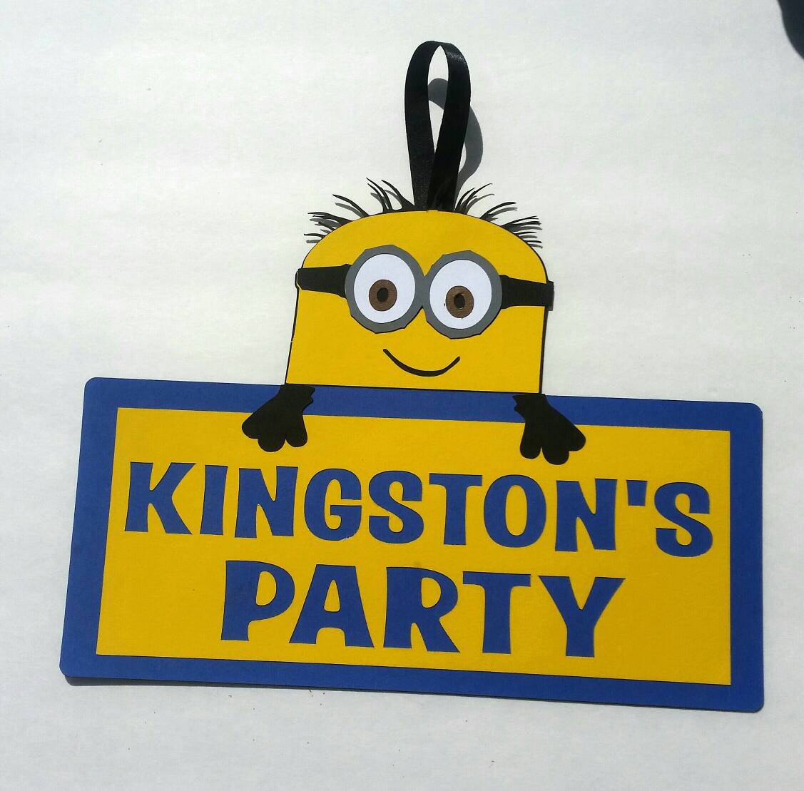 Minion Party Sign Despicable Me Party sign