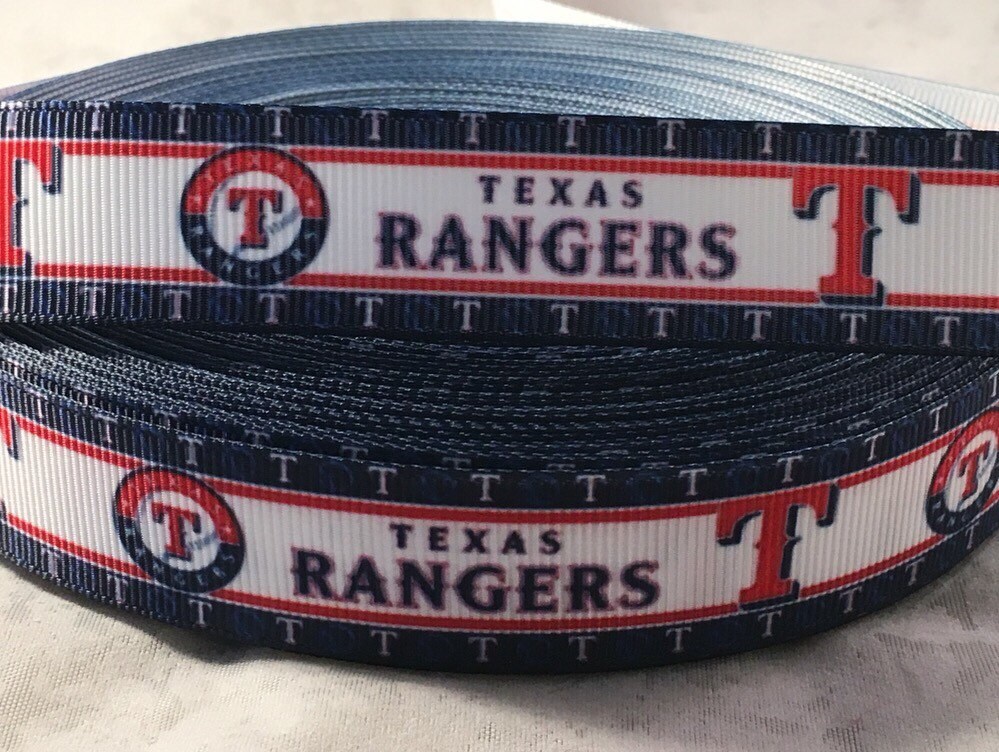 Rangers Ribbon 7/8 Grosgrain Ribbon Texas Rangers