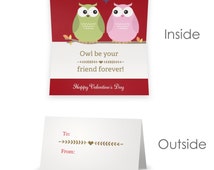 Unique owl valentine card related items | Etsy