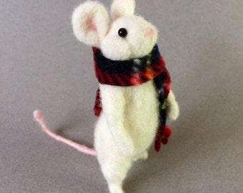 Items similar to Christmas animal mouse Cute décor collection Waldorf ...