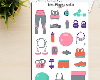 Workout stickers | Etsy