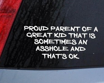 Proud parent sticker | Etsy