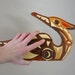 Handmade loon decorative wood intarsia piece by FoxBrothersWood