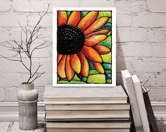 Sunflower print | Etsy