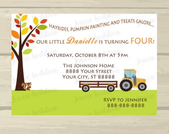 Hayride invitation | Etsy