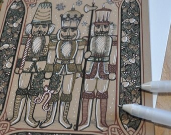 Nutcracker card | Etsy