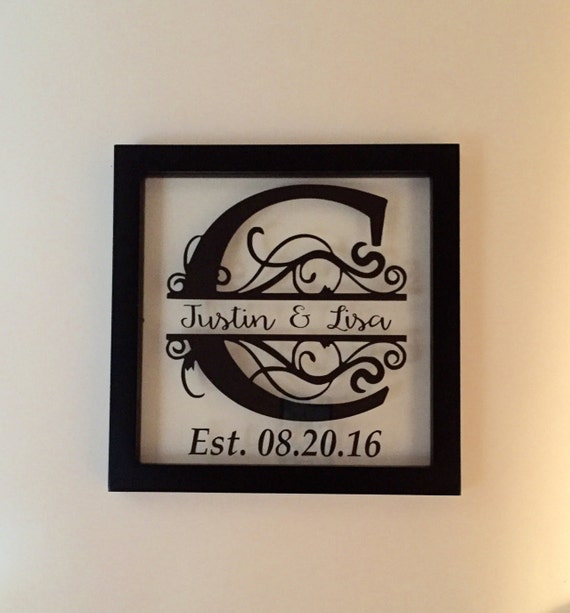 Personalized Picture Frame Monogrammed Picture Frame Name