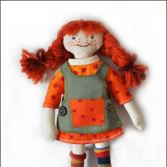 Pattern Doll pattern Pippi Longstocking doll pattern