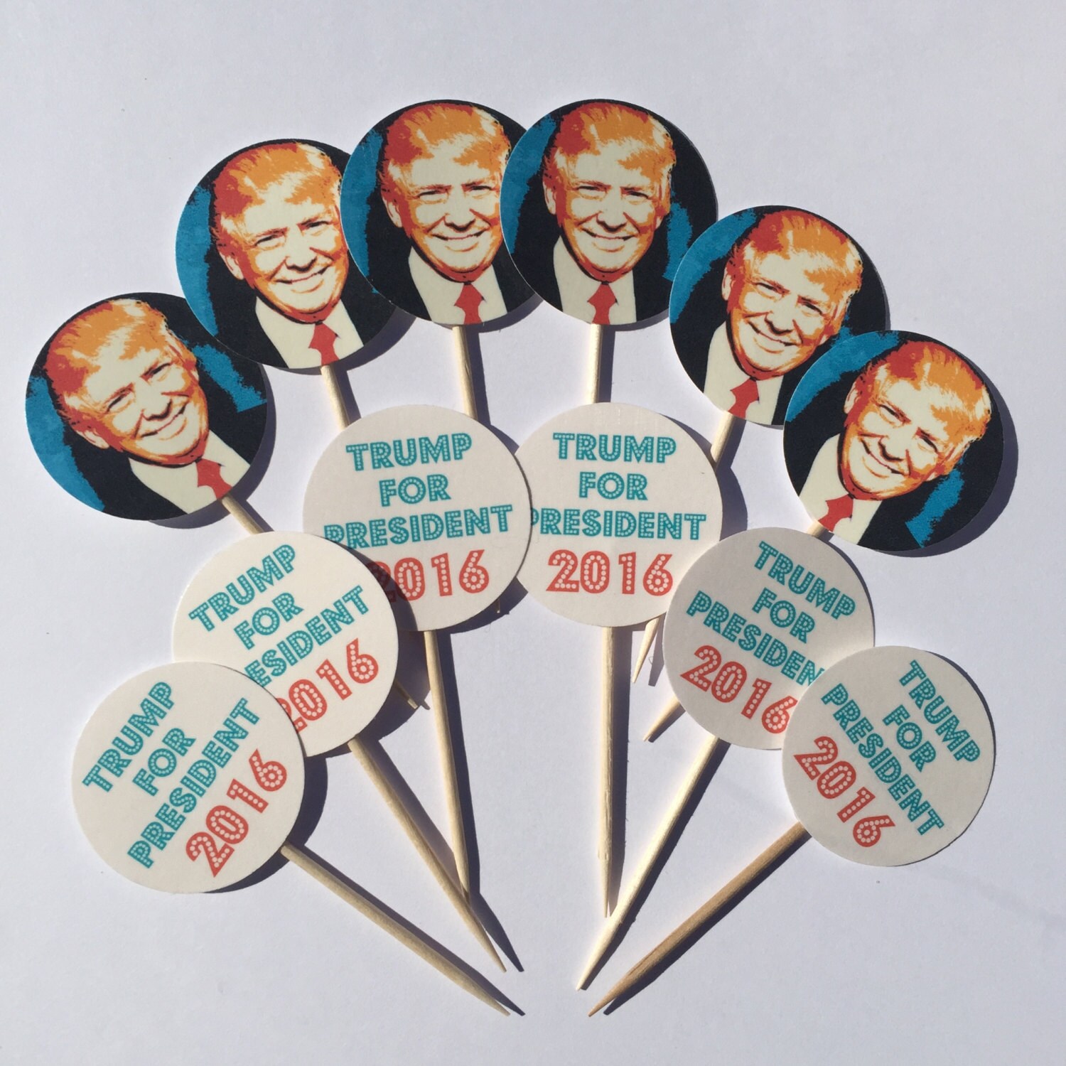 PRINTABLE Trump For President Cupcake Toppers Download Donald