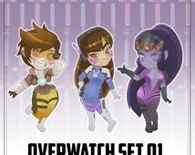 Unique overwatch sticker related items | Etsy