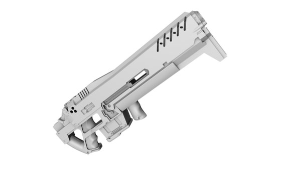 Starcraft II Marine Rifle C14 Impaler 3D Model for 3D Printing