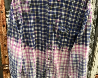 Bleached flannel | Etsy