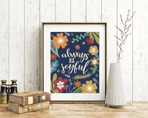 Unique be joyful always related items | Etsy