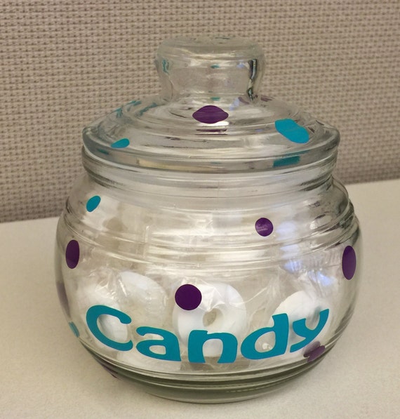 Personalized Candy Jar Great Personalized glass candy jar