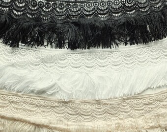Guipure lace fabric | Etsy