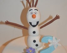 Unique olaf cake topper related items | Etsy